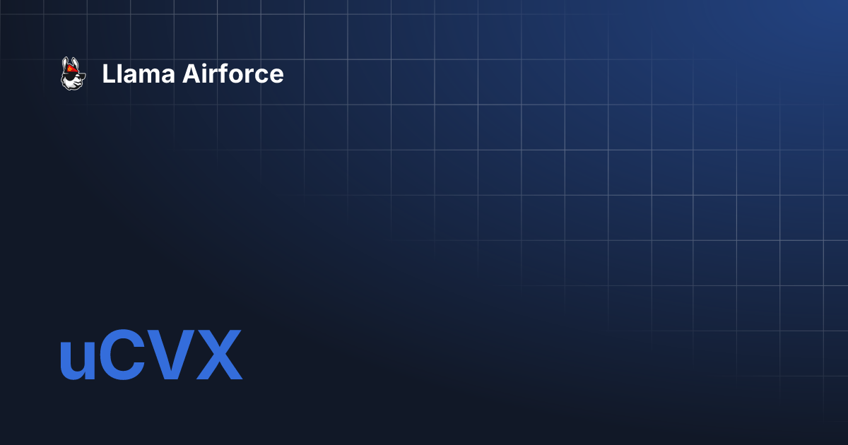 uCVX | Llama Airforce